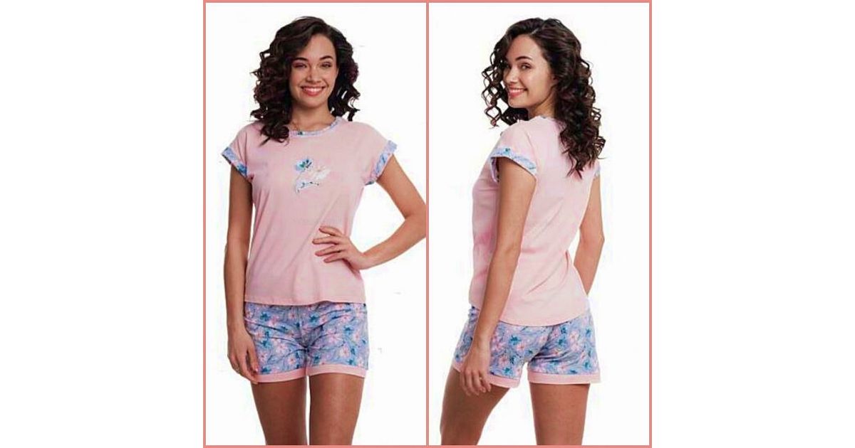 Poppy Sunny Vadvirág Pizsama - fehernemu.hu webáruház