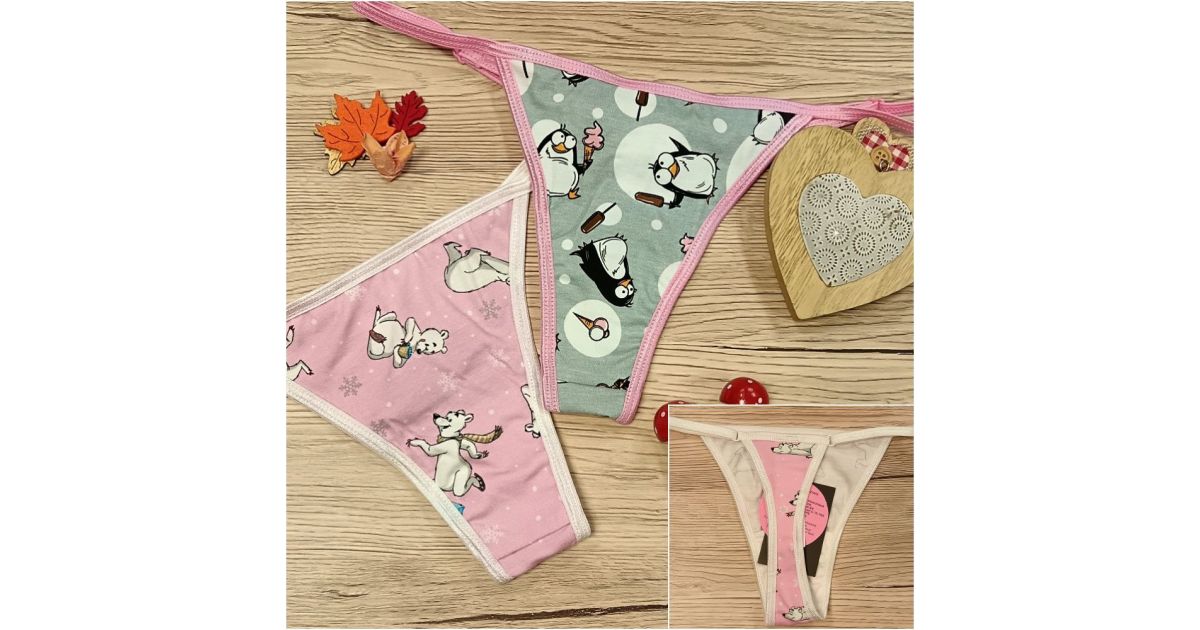 Poppy "Niki" mintás tanga (állítható pántos) - fehernemu.hu webáruház